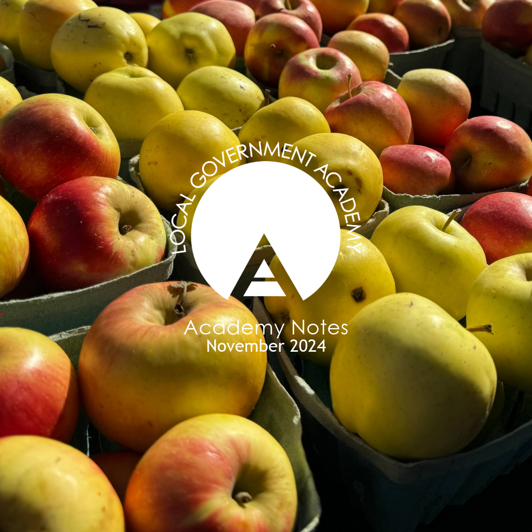 From the Executive Director: Local Government Academy is Grateful for ...